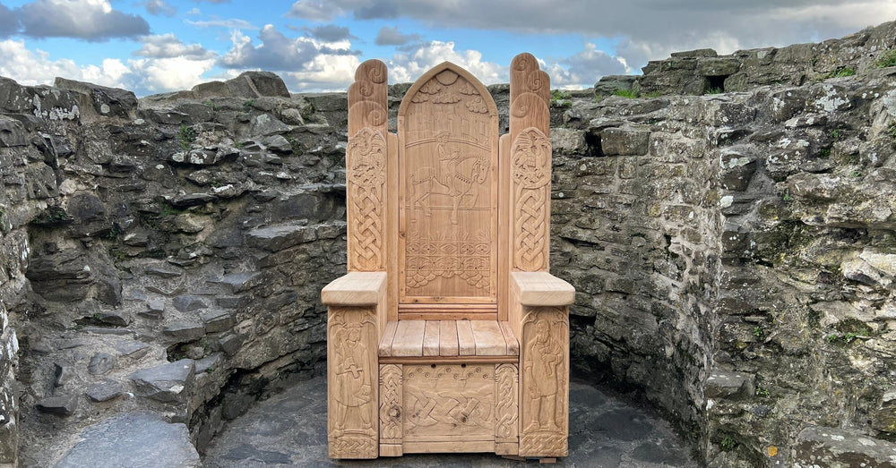 Viking Thrones and Benches – Handcrafted Wooden Norse Inspired Furniture