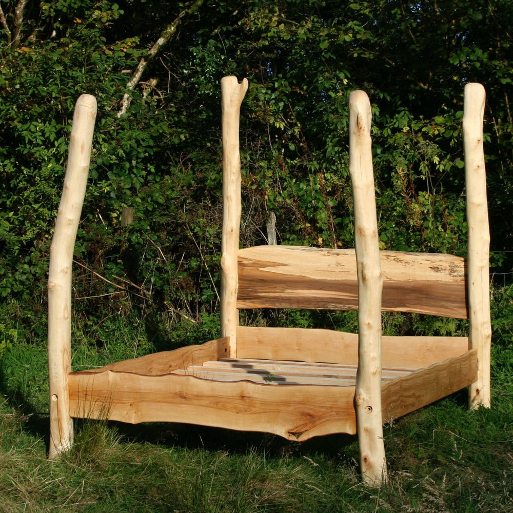Bespoke Driftwood Four Poster Tree Bed Bed Frame