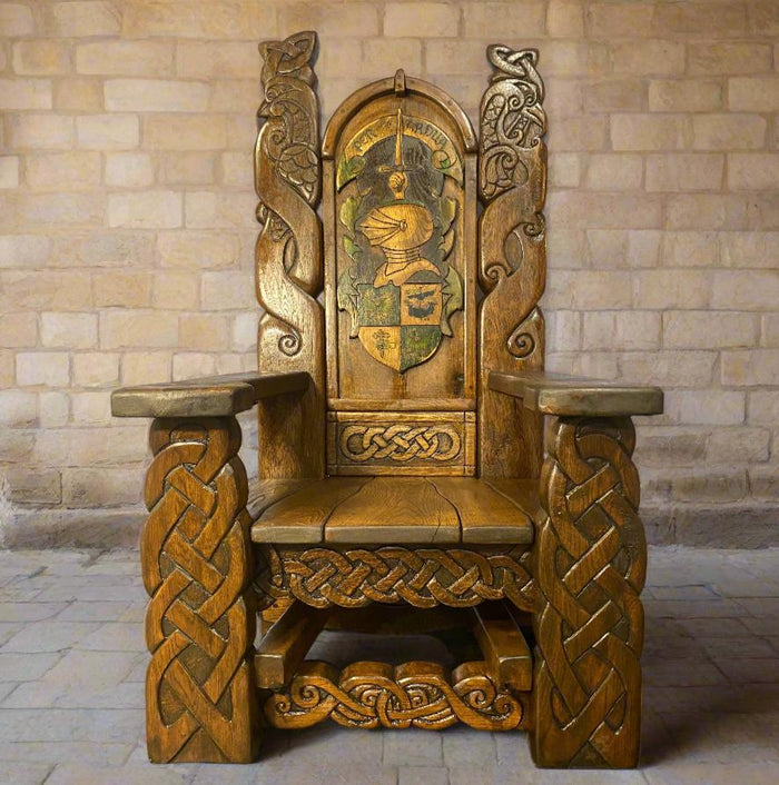 Viking Thrones and Benches – Handcrafted Wooden Norse Inspired Furniture