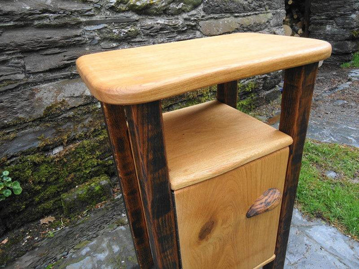 Rustic Bedside Table | Handmade Solid Oak Bed Frame