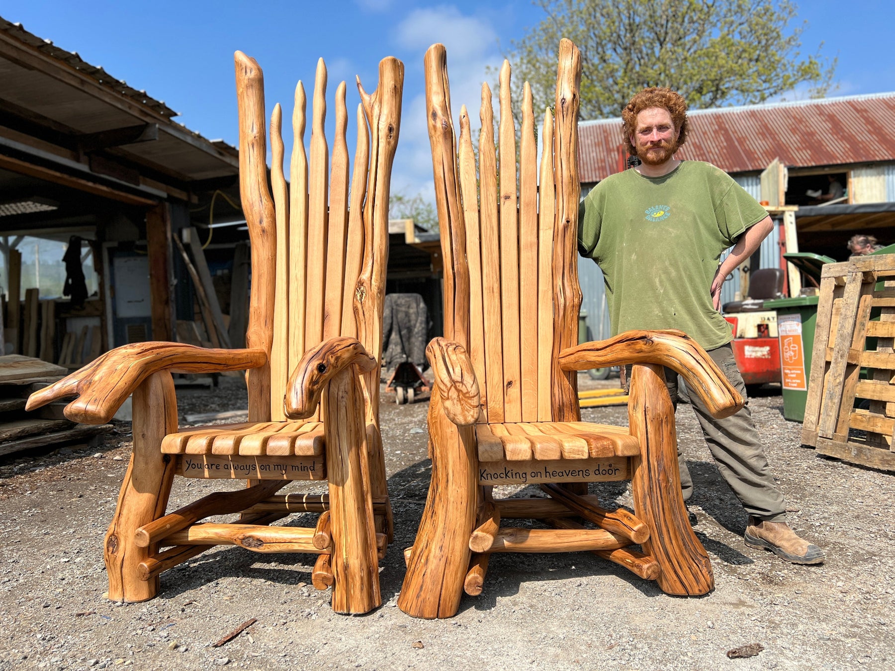Viking Thrones and Benches – Handcrafted Wooden Norse Inspired Furniture
